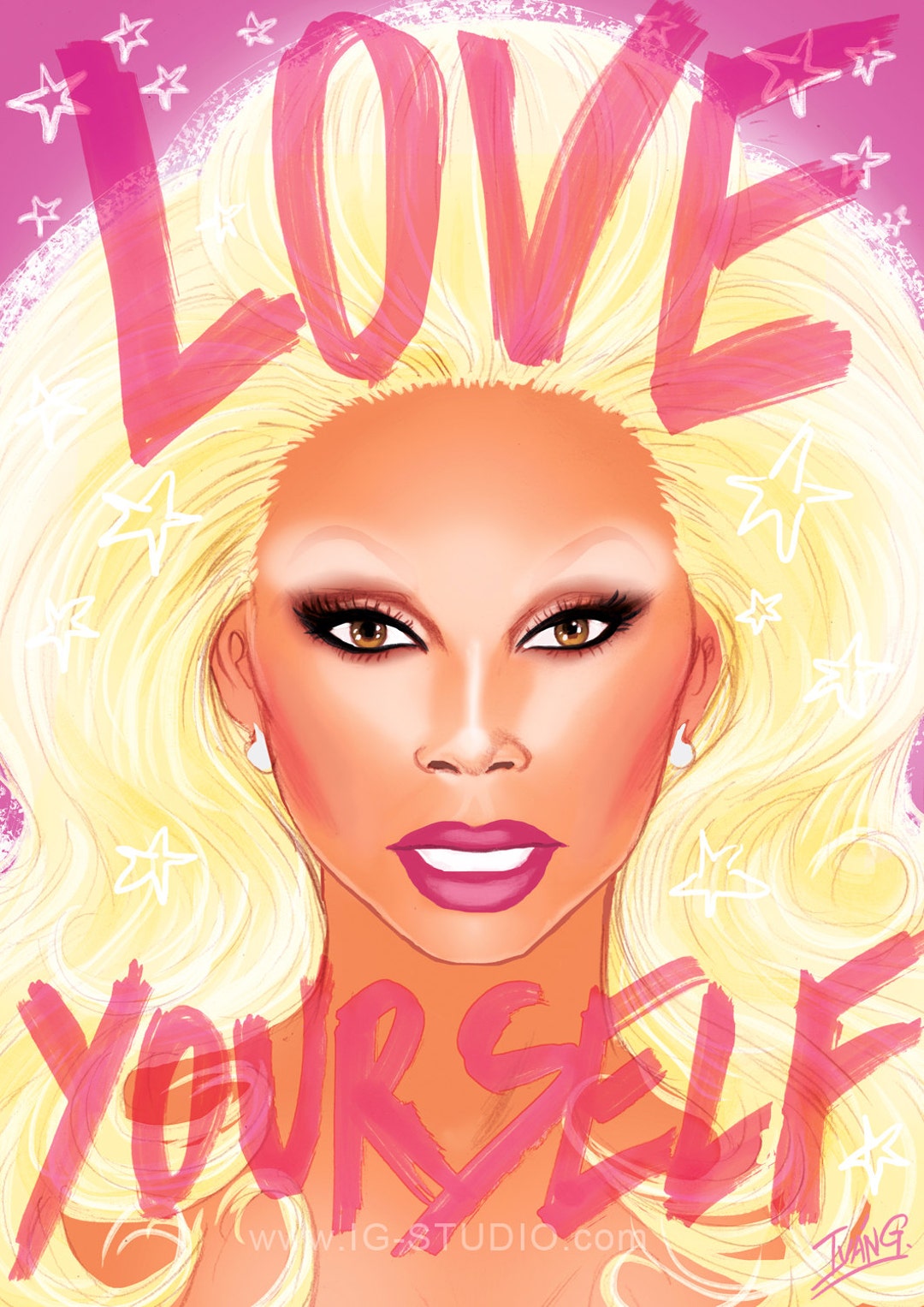 Rupaul limited Edition Prints © Iván García - Etsy