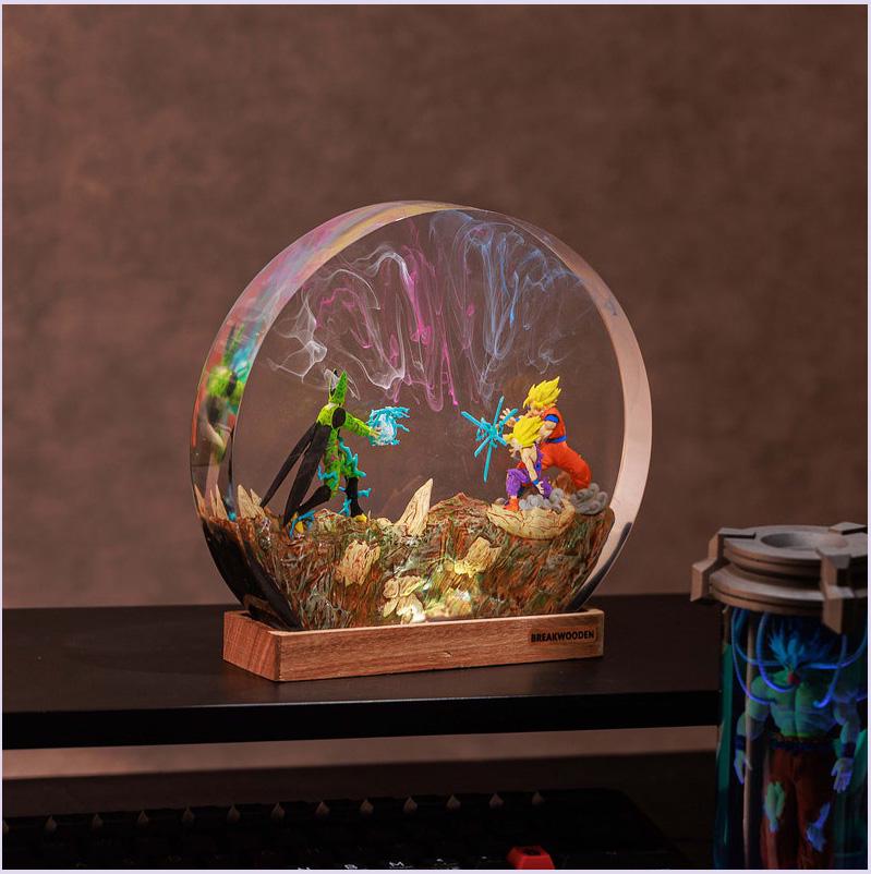 The FAMOUS ANIME Resin Lamp, Custom Anime Diorama Night Light ...