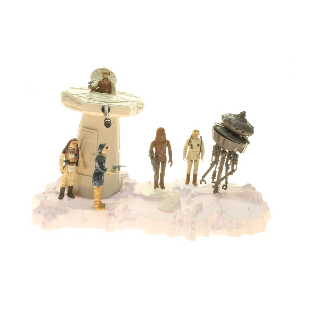Hoth Playset Turret & Probot Droid 100% Original With Figures the ...