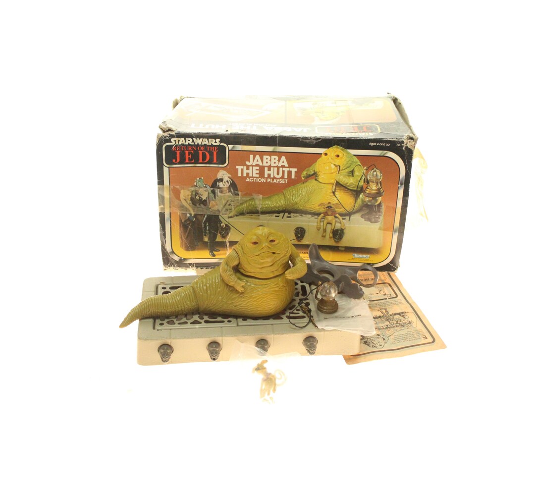 Jabba the Hutt Action Playset 100% Original With Box Vintage Kenner ...