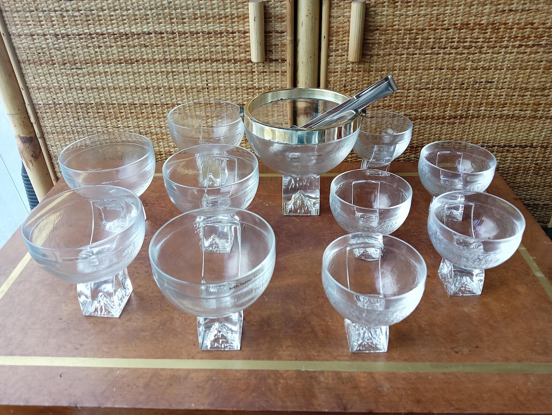 Crystal Glass Set Designed by Architect Taddei 11 Pieces Kristall ...