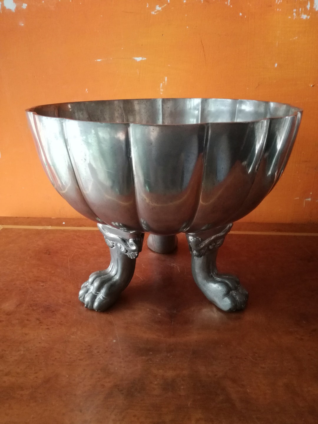 Giovanni Patrini for Atena Centerpiece Bowl Lions Legs Made in Italy ...