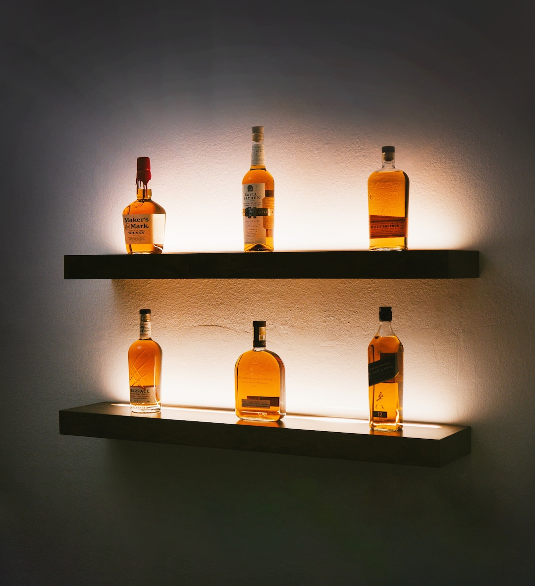 Modern LED Kitchen Floating Shelves, Kitchen Shelving, FREE Shipping ...