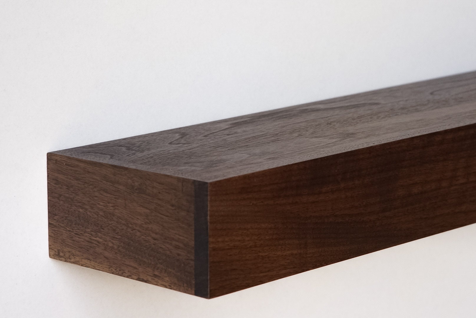 Walnut Floating Shelf Modern Floating Shelves FREE SHIPPING - Etsy