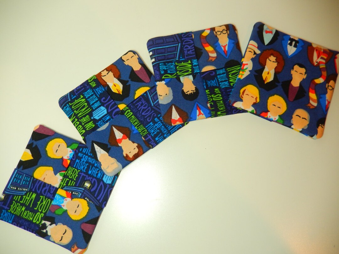 Doctor Who Drink Coaster Set - Etsy