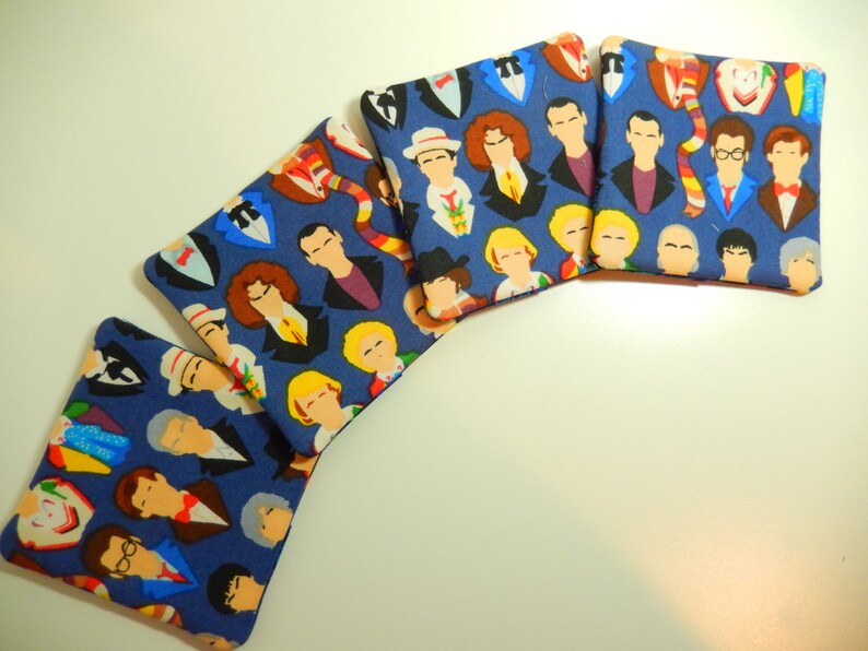 Doctor Who Drink Coaster Set - Etsy