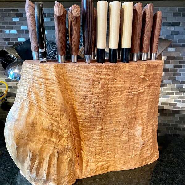 Knife Block - Etsy