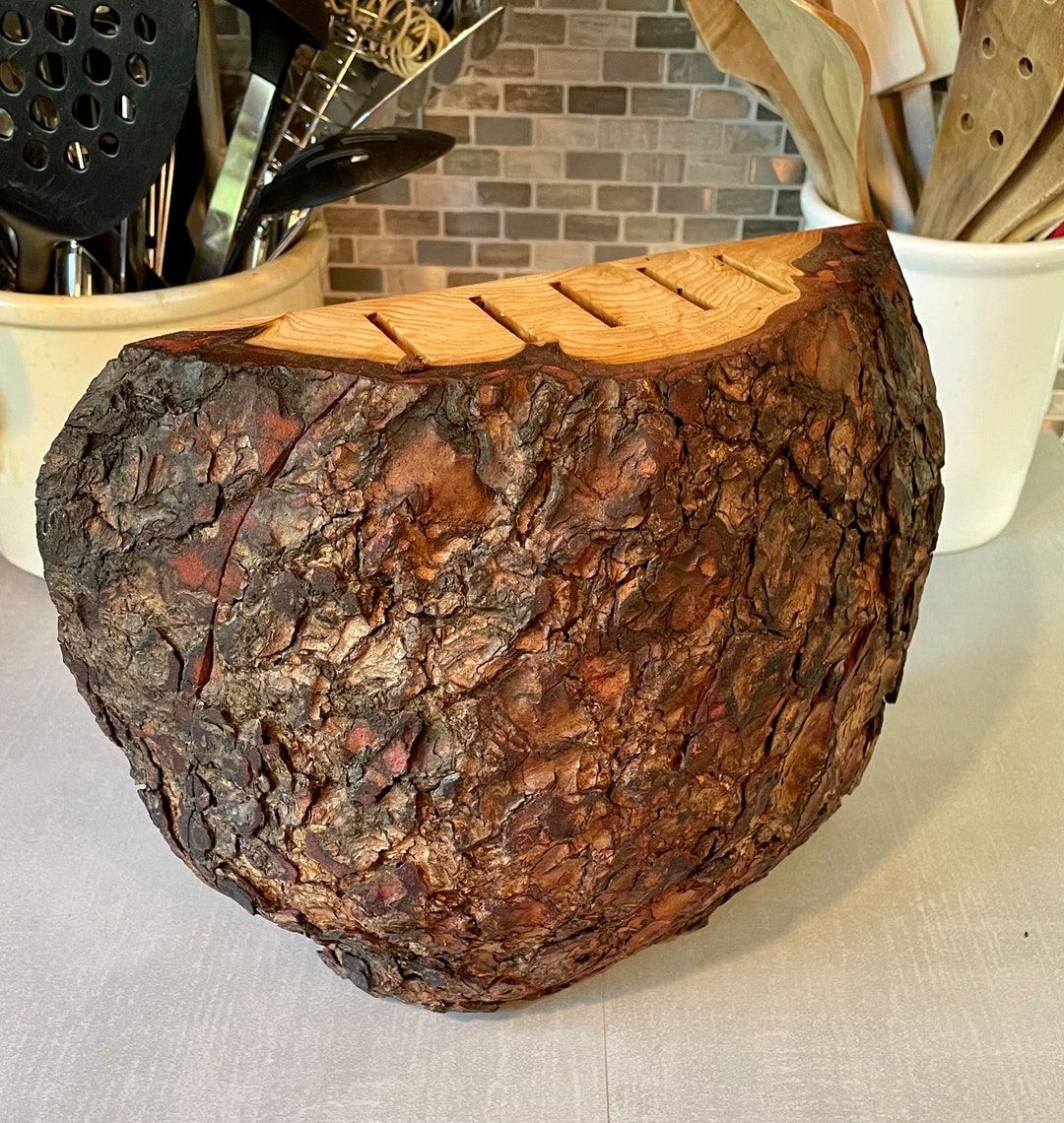 Custom Handmade Natural Edge FIR BURL Cap Kitchen ART & Countertop ...