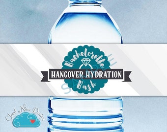 Funny Water Bottle Labels Instant Download Wine-Themed | Etsy