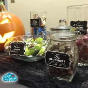 Halloween Labels PRINTABLE {instant Download} DIY- Funny - Gross ...