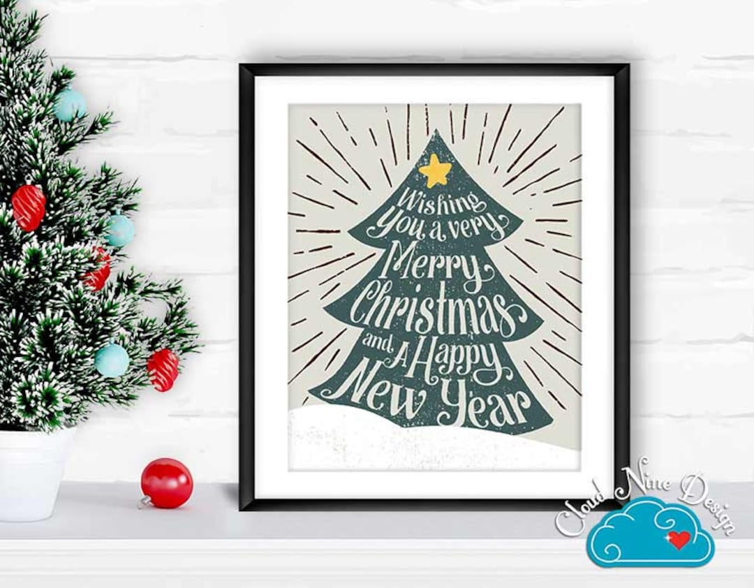 Christmas Sign Printable 8x10 Winter Party Decorations Printable ...