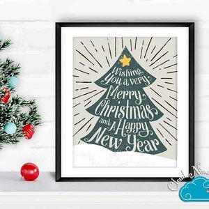Christmas Sign Printable 8x10 Winter Party Decorations Printable ...