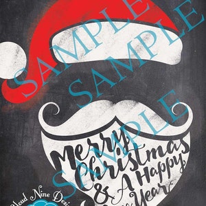 Christmas Printable Sign 8x10 Santa Decoration Sign winter Party ...