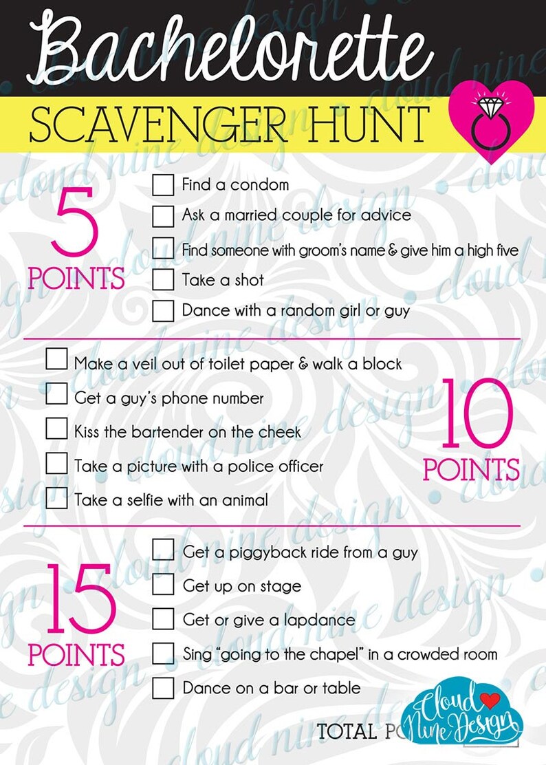 Bachelorette Scavenger Hunt Party Game Instant Download Etsy bachelorette-scavenger-hunt-party-game-instant-download-etsy
