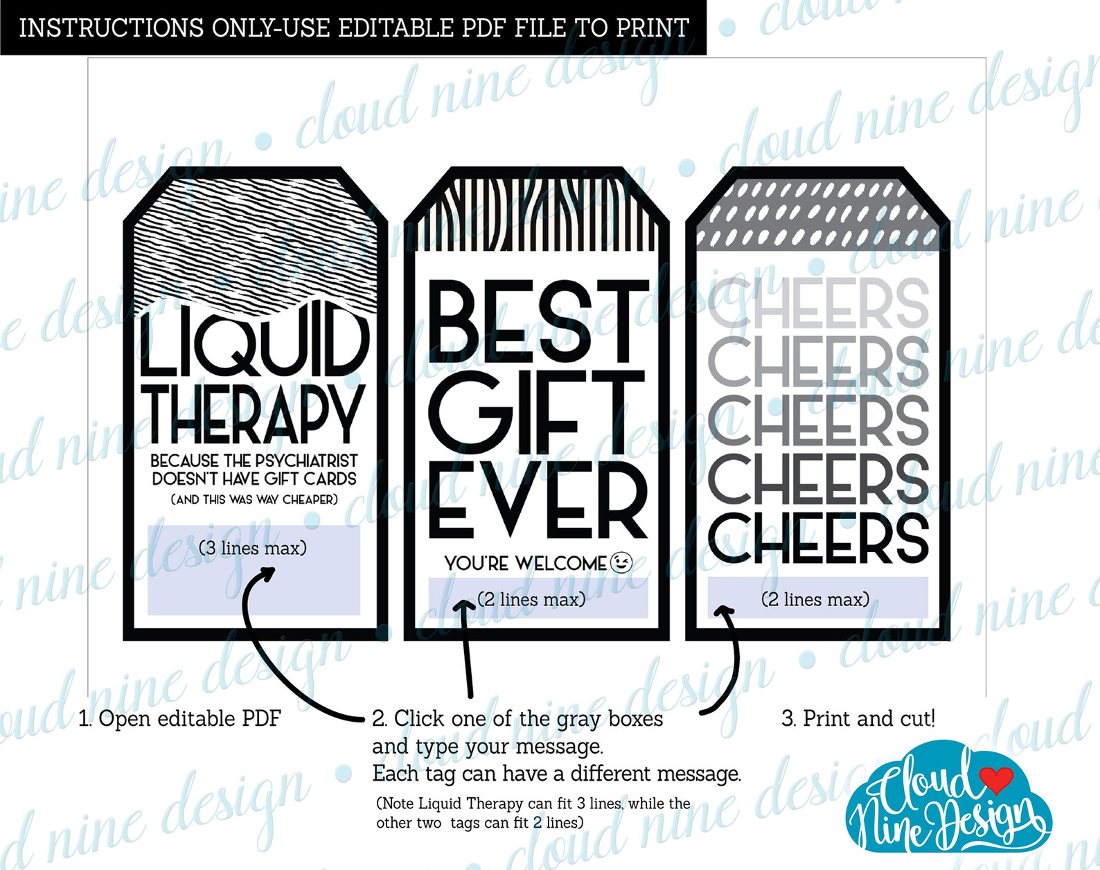 Wine Tags Gift Tags for Beer Wine Liquor Thank You Gift | Etsy