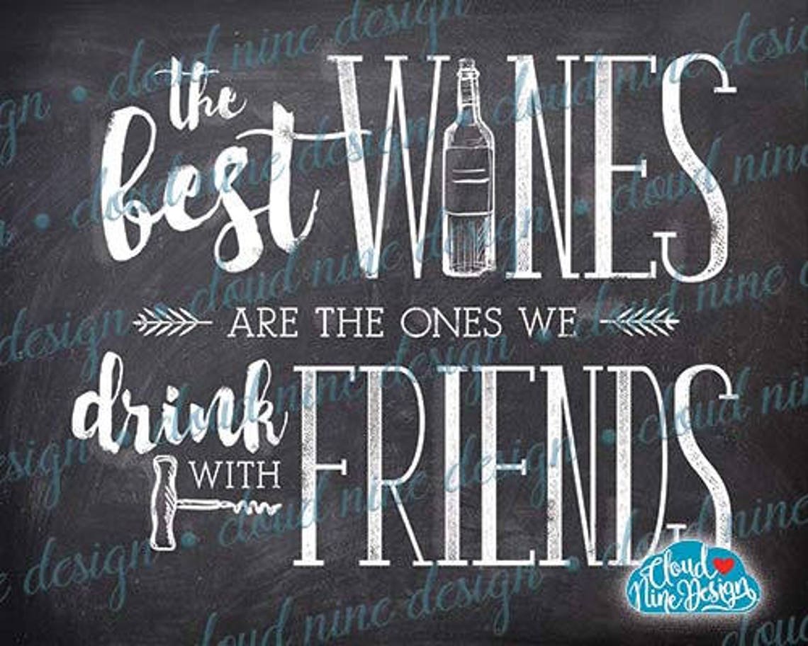 Wine Decor Set of 3 Printable Wine Signs Wine-themed Party - Etsy