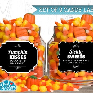 Halloween Labels PRINTABLE {instant Download} DIY- Funny - Gross ...