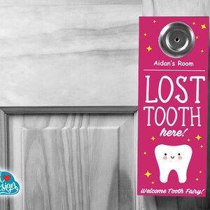 Lost Tooth Welcome Tooth Fairy Sign for Child's Door, PRINTABLE and ...