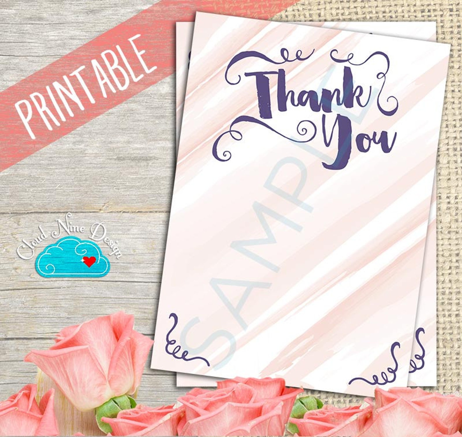 Bachelorette Party Thank You Note Printable DIY Bridal - Etsy