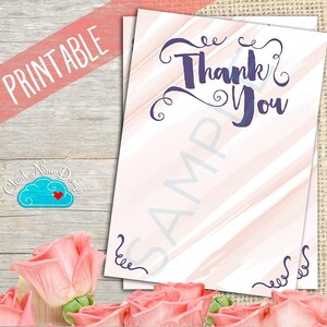 Bachelorette Party Thank You Note - Printable DIY, Bridal Shower ...