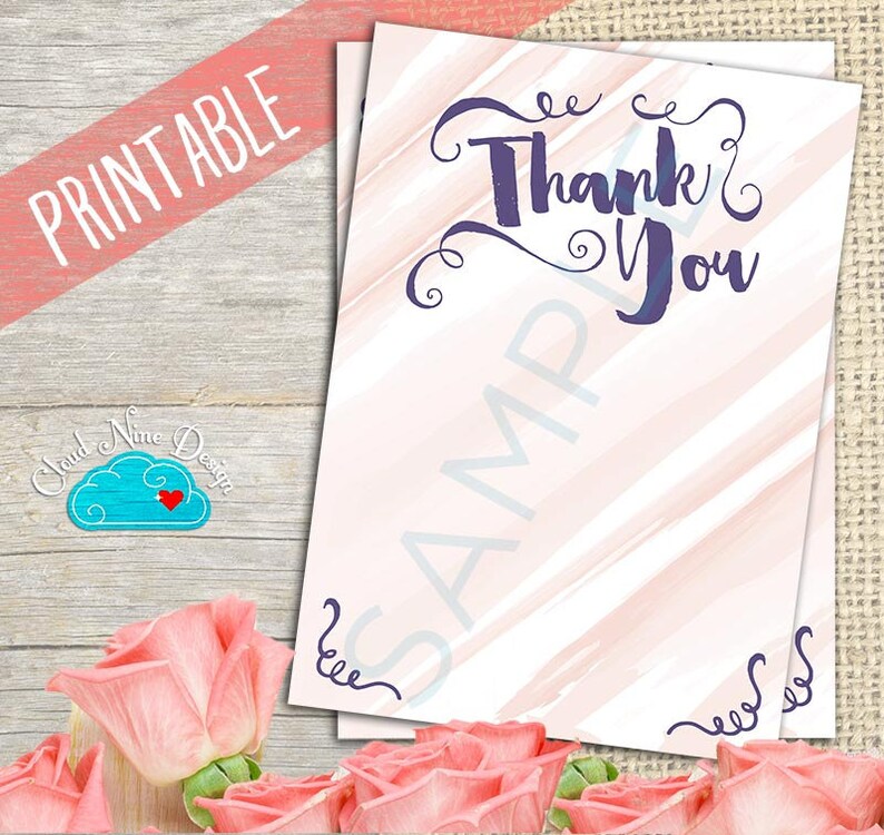 Bachelorette Party Thank You Note - Printable DIY, Bridal Shower ...