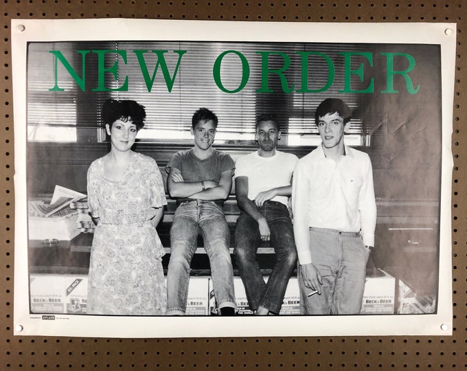 Rare Original Early 80s New Order Vintage Band Poster | A Bigger Splash ...