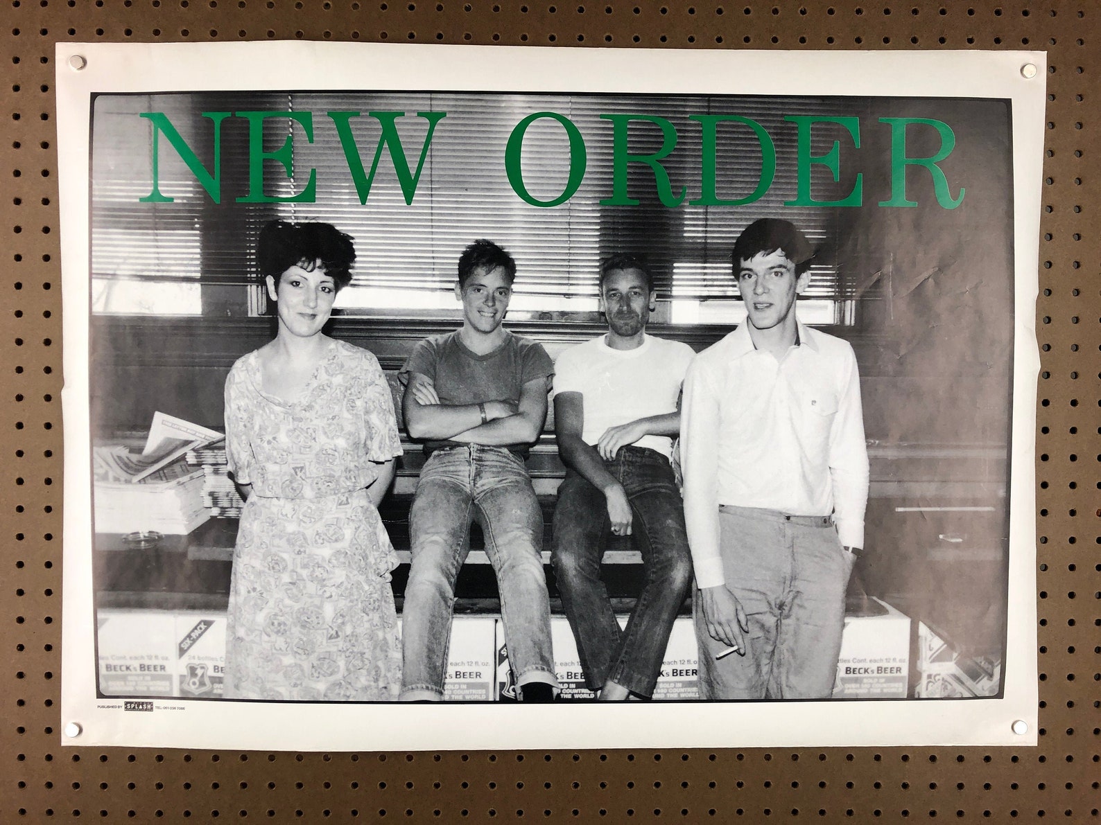 Rare Original Early 80s New Order Vintage Band Poster A Bigger Splash ...