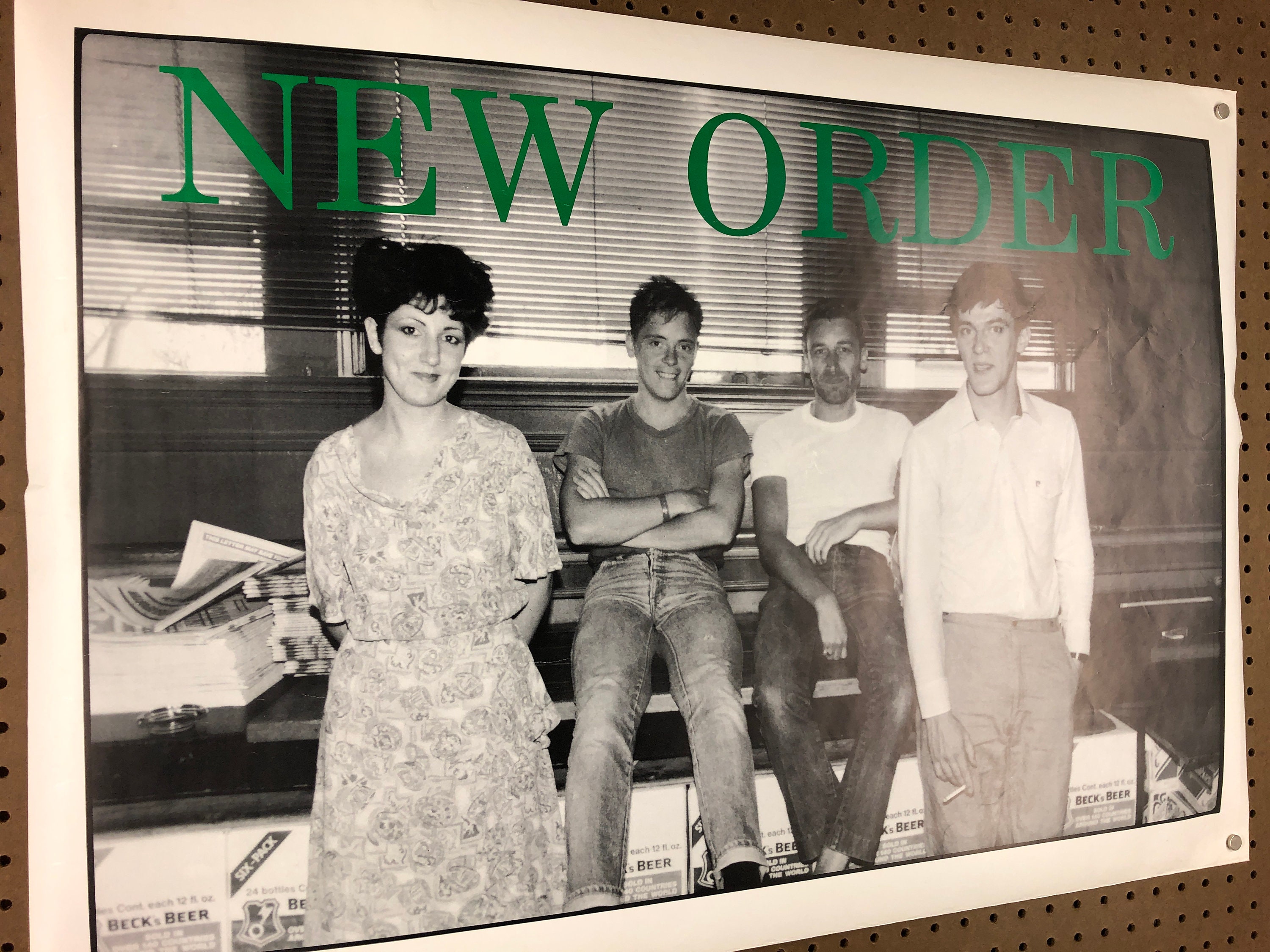 Rare Original Early 80s New Order Vintage Band Poster A Bigger Splash ...