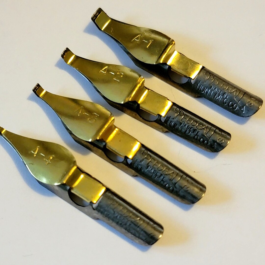 Hunt Speedball Calligraphy Lettering Pen Nibs Set of A-1 to - Etsy