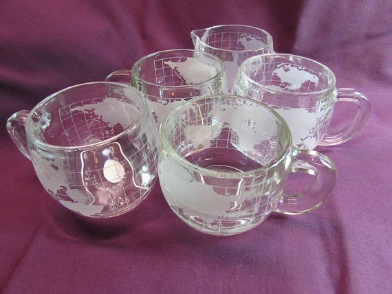 Nestle Global Mugs Set of 4 and Creamer - Etsy
