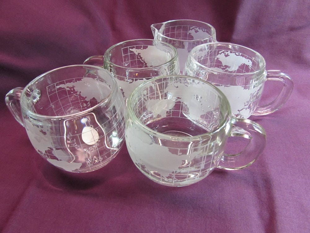 Nestle Global Mugs, Set of 4, and Creamer - Etsy