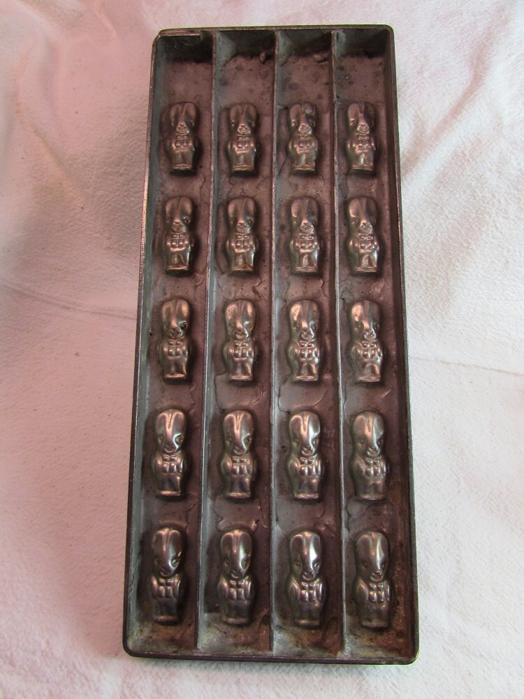 Vintage Bunny Chocolate Mold - Etsy
