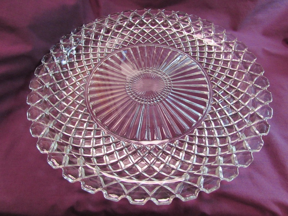 Early American Patterned Glass (EAPG) Serving Tray and Bowl - Etsy