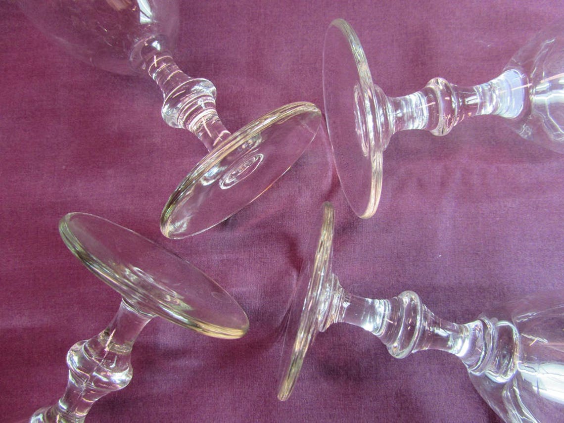 Libbey Rock Sharpe Bamboo Stem Small Sherry Set of 4 - Etsy