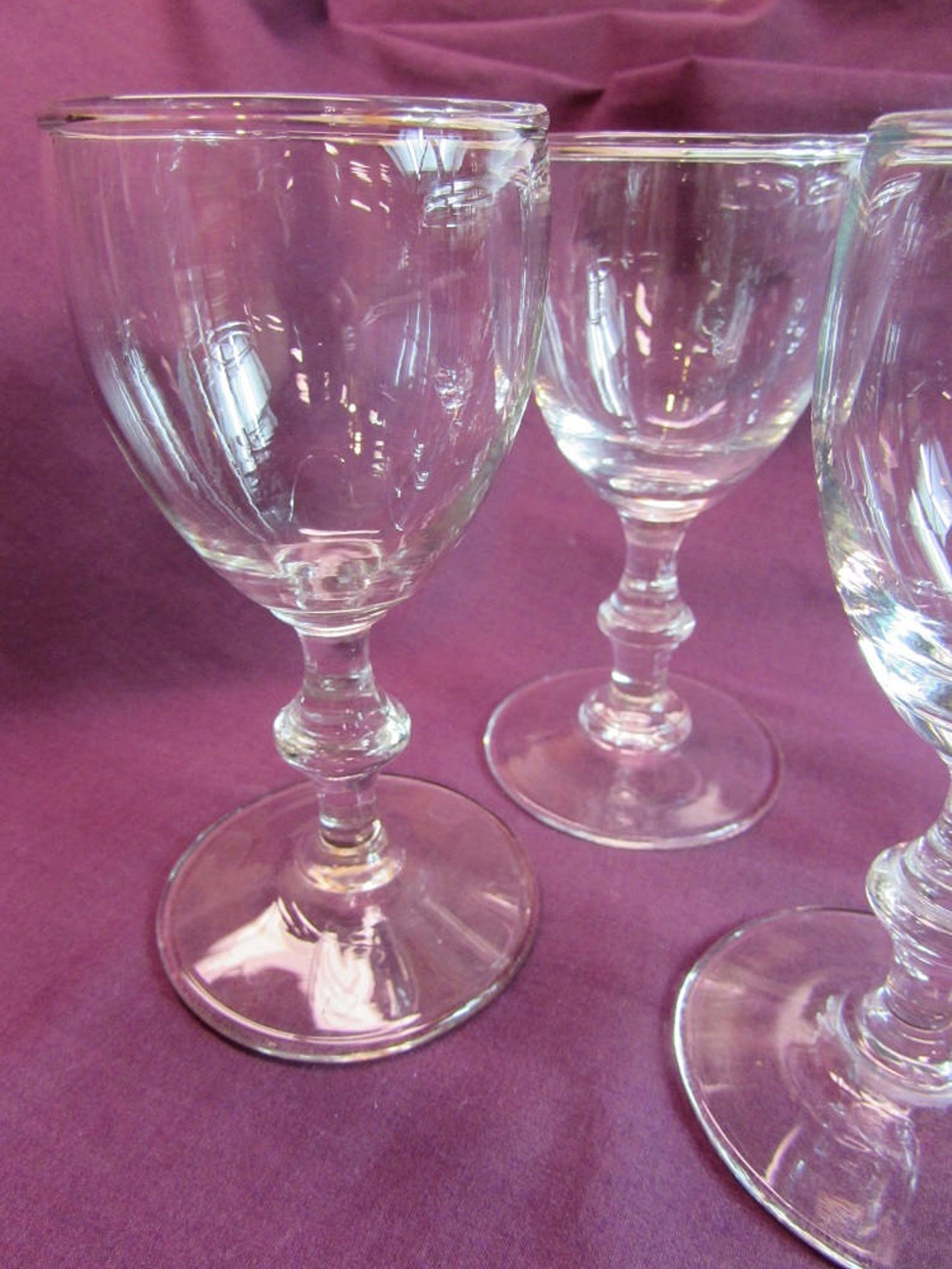 Libbey Rock Sharpe Bamboo Stem Small Sherry Set of 4 - Etsy