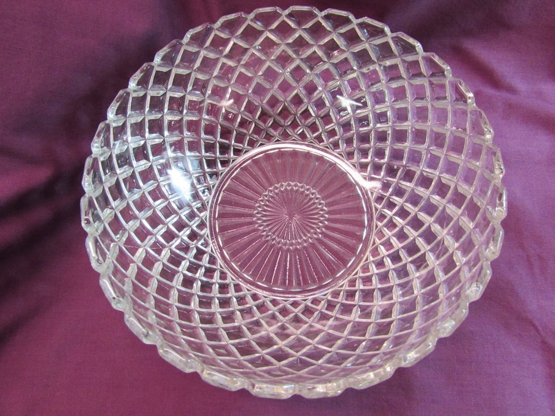 Early American Patterned Glass (EAPG) Serving Tray and Bowl - Etsy