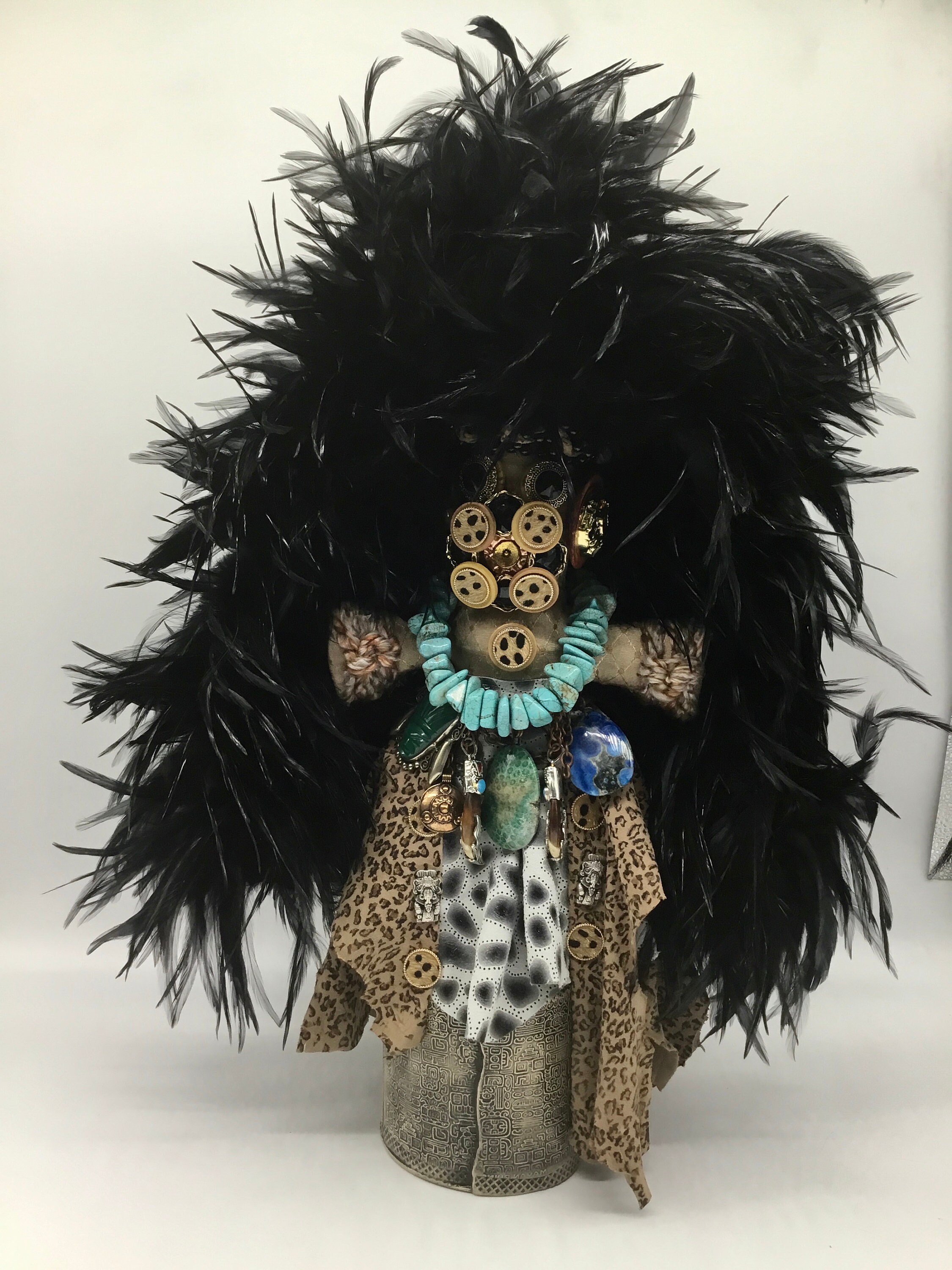 Original Mardi Gras Mischief Doll Mayan Warrior Artdoll by - Etsy