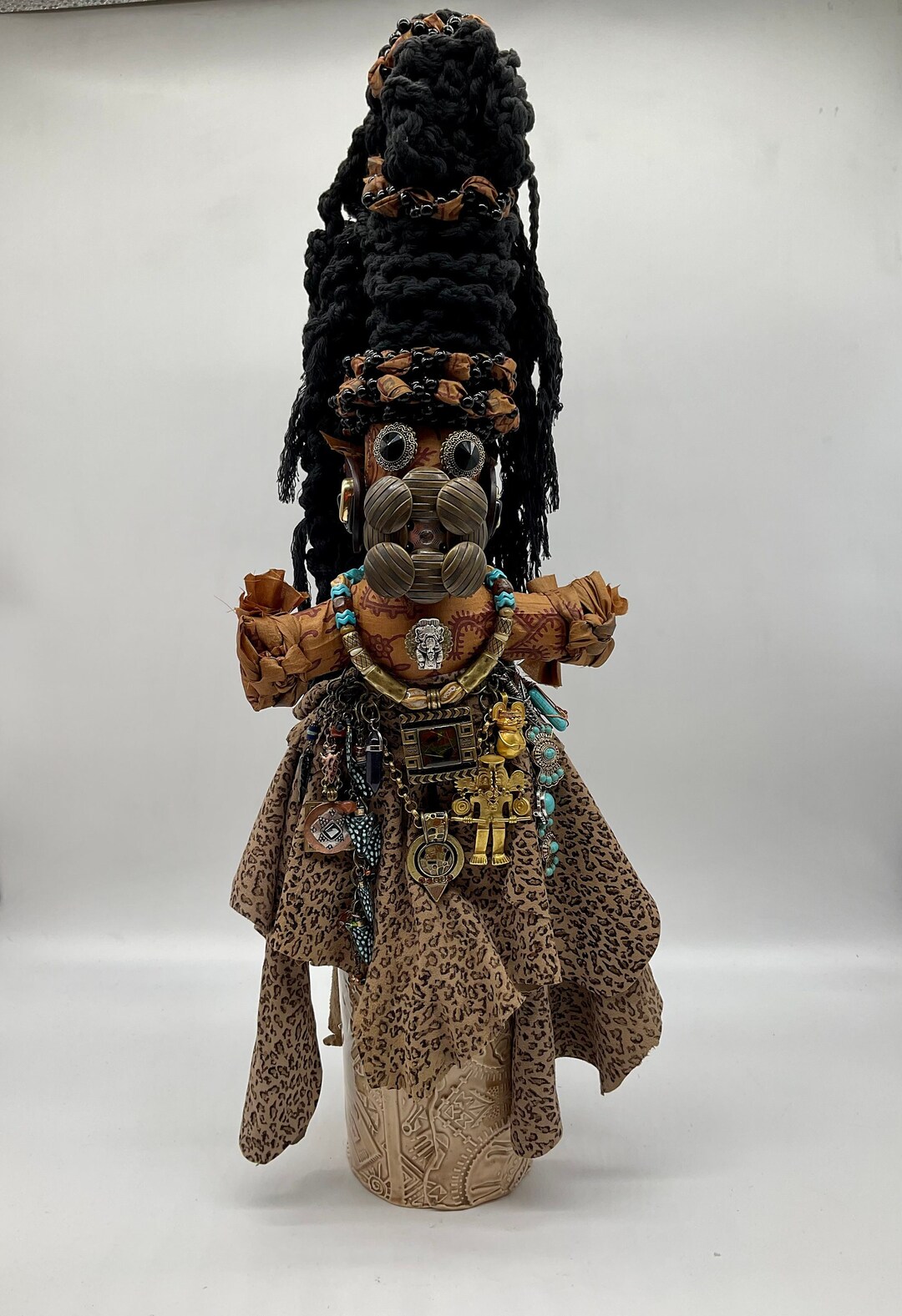 Original Mardi Gras Mischief Doll Mayan Tribal Spirit Artdoll by Connie ...