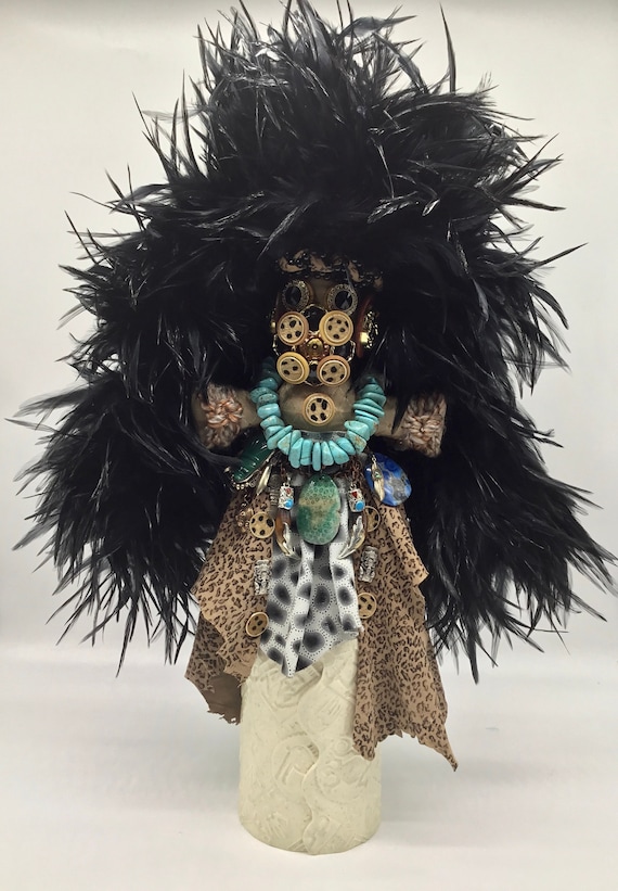 Original Mardi Gras Mischief Doll Mayan Warrior Artdoll by - Etsy
