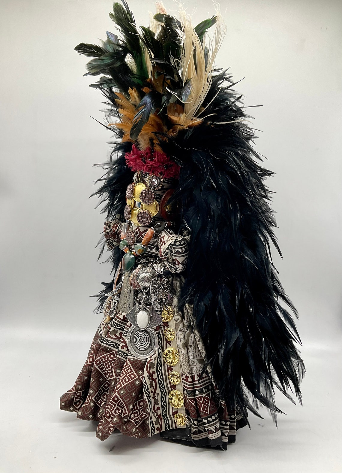 Original Mardi Gras Mischief Doll Mayan Tribal Artdoll by Connie Born ...