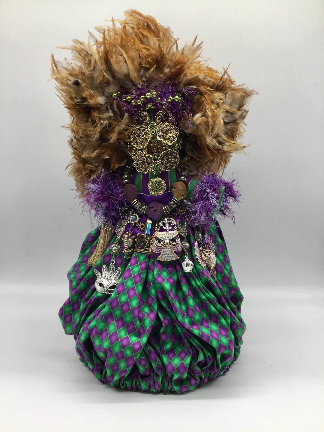 Original Mardi Gras Mischief Doll Mischief Harlequin Jester Artdoll by ...