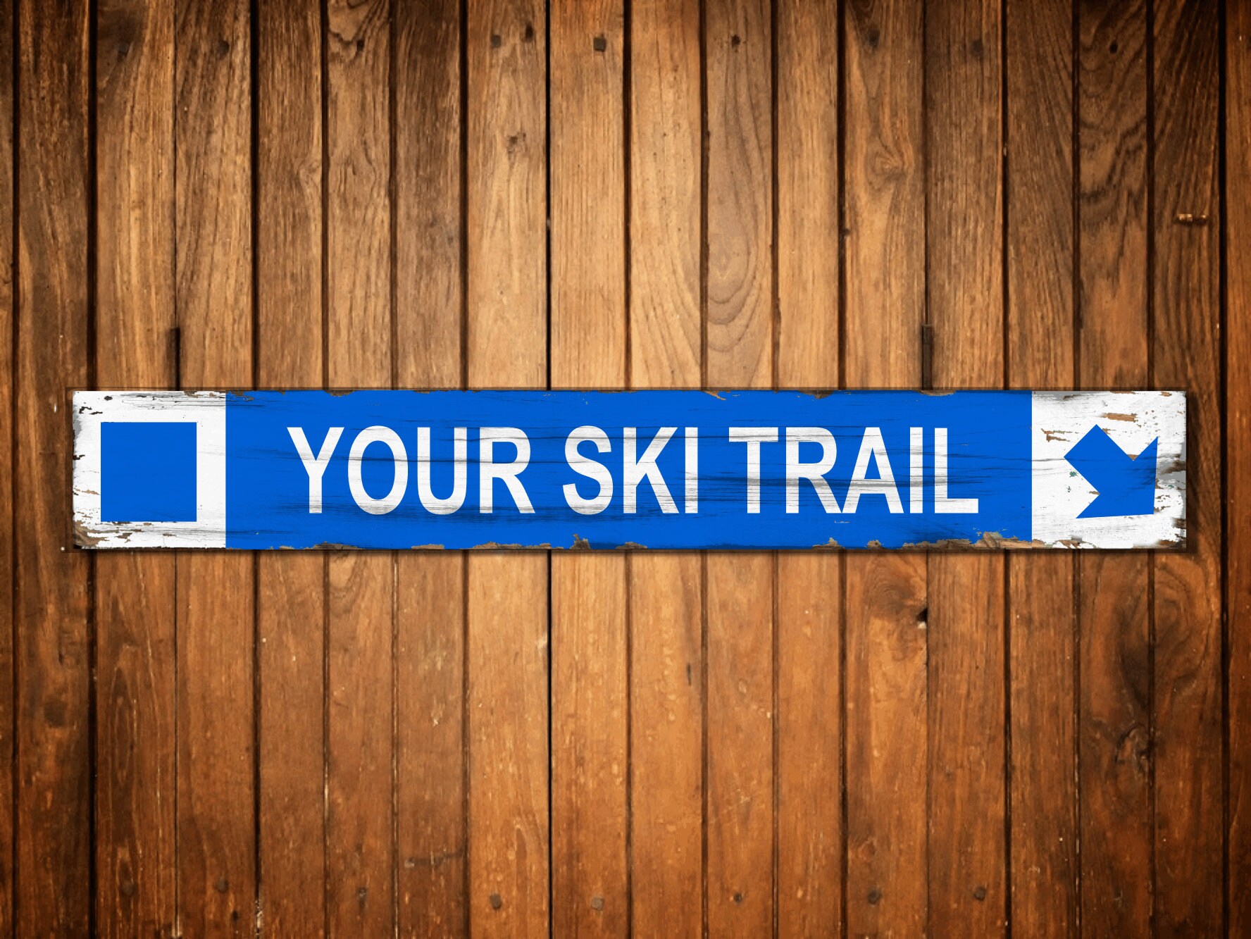Personalized Custom 4 Piece Ski Trail Signs Resort Lodge and - Etsy
