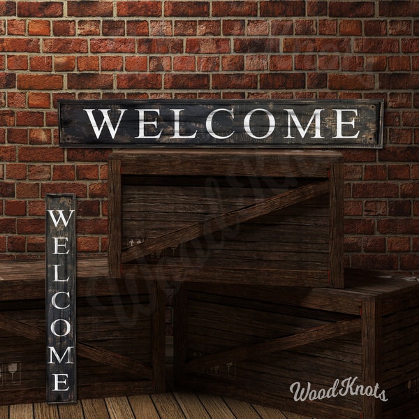 Horizontal Welcome Sign - Etsy
