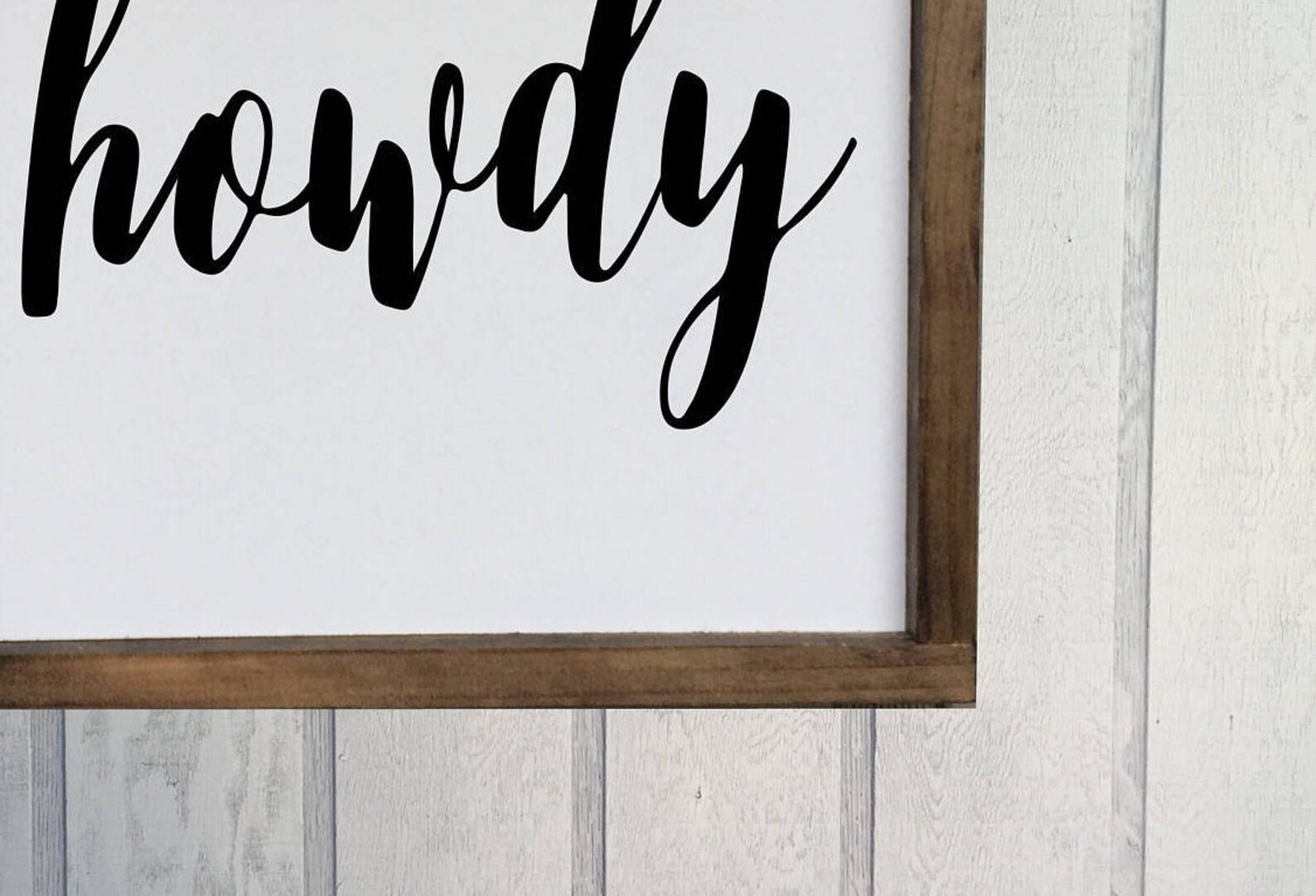 Howdy Sign Farmhouse Style Wood Sign Family Gift Home - Etsy