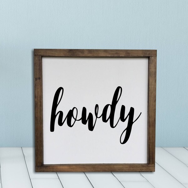 Howdy Sign - Etsy
