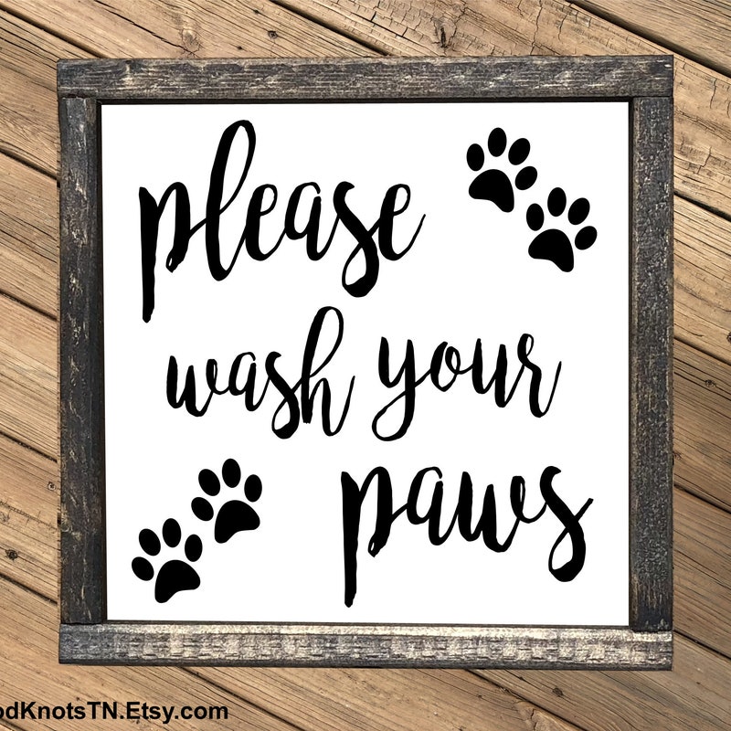 Paw Sign - Etsy