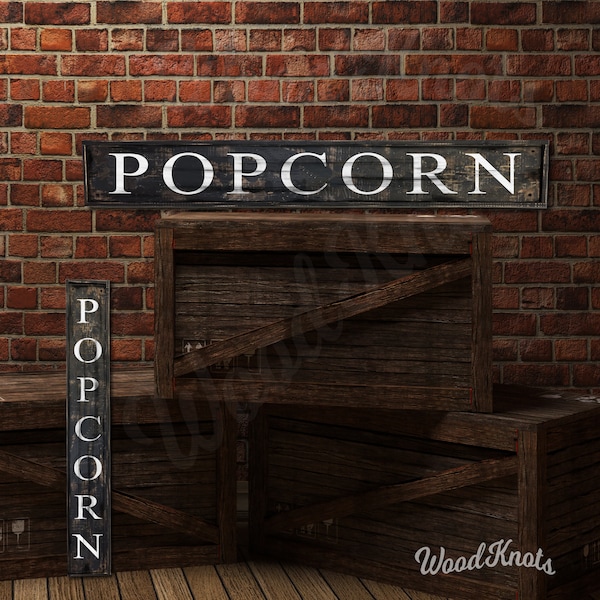 Popcorn Sign - Etsy