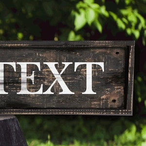 Your Custom Text Sign Rustic Framed Wood Handmade Decor Sign - Etsy