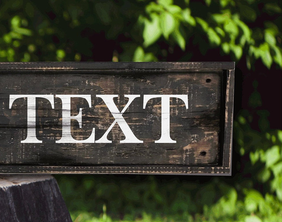 Your Custom Text Sign Rustic Framed Wood Handmade Decor Sign | Etsy