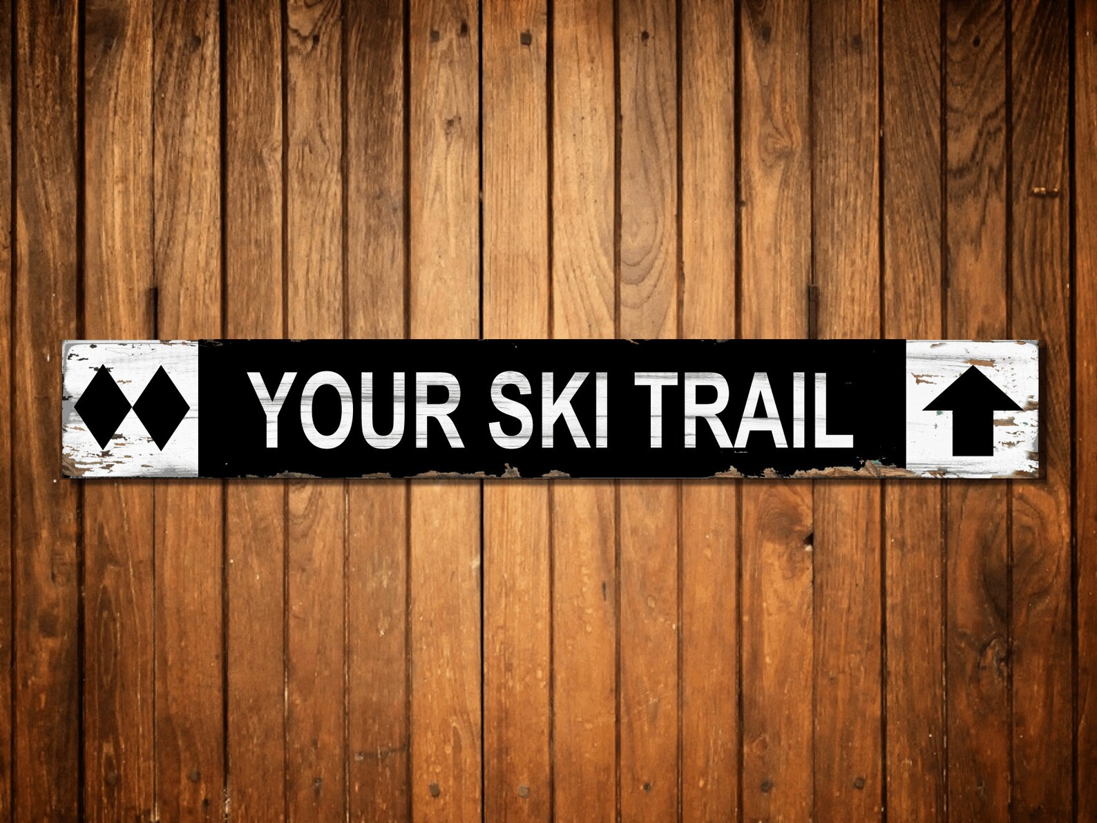 Personalized Custom 4 Piece Ski Trail Signs Resort Lodge and - Etsy